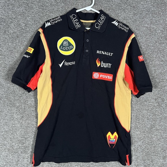 Shirts | Lotus F1 Team Shirt Mens Large Black Formula 1 Racing Polo ...